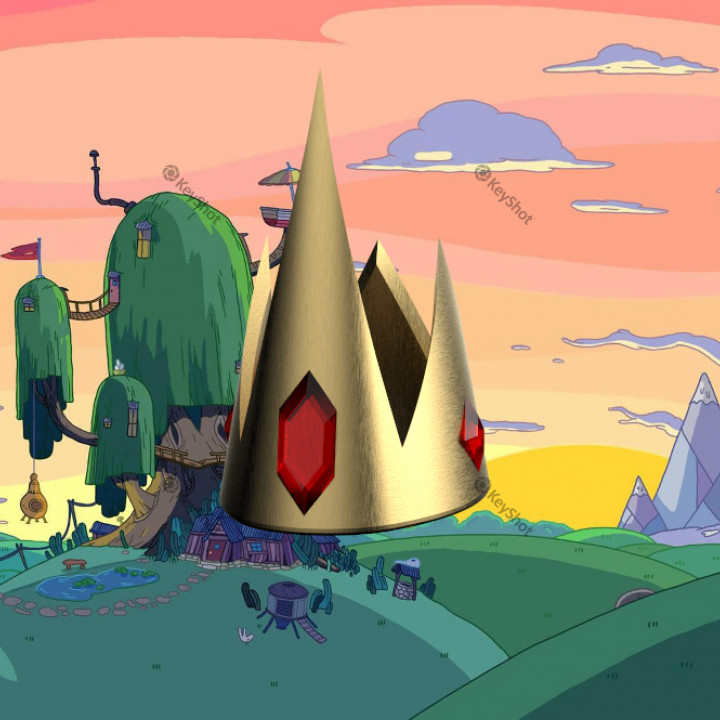 3D Printable Ice King's Crown - Adventure Time by Aguilar Workshop