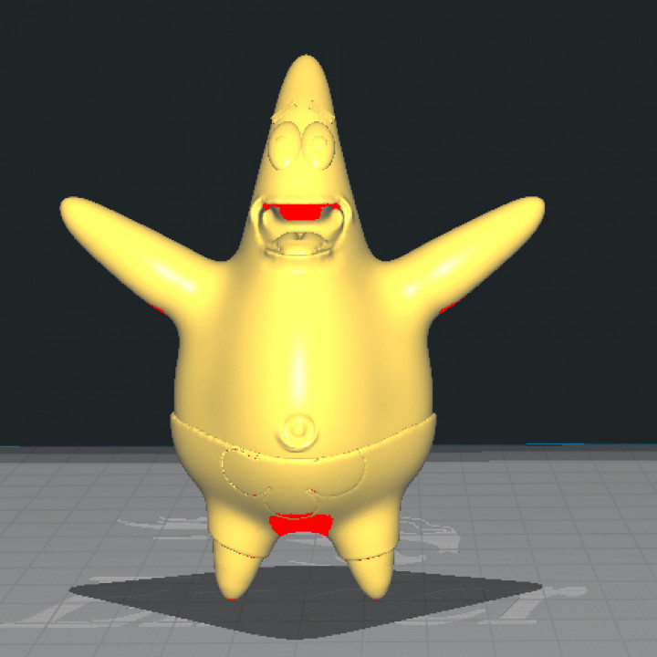 3D Printable patrick star by Derick Freitas