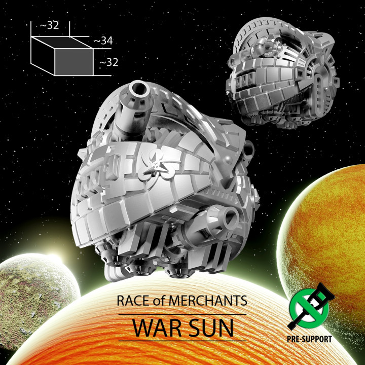 3D Printable WAR SUN for Merchants by ИVAN
