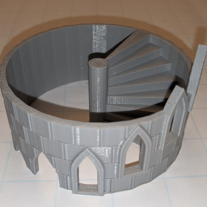 3D Printable Segmented Dice Tower by Jacob D Parr