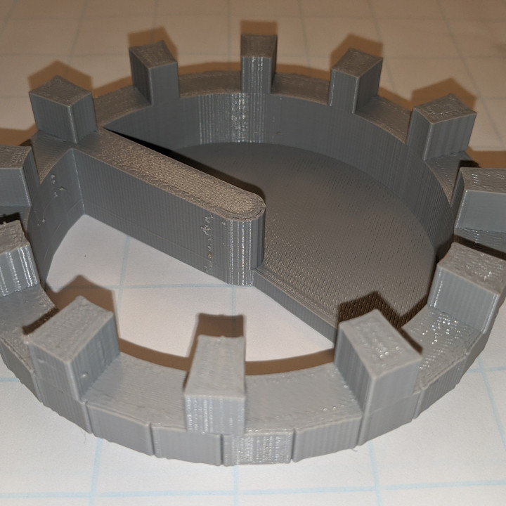 3D Printable Segmented Dice Tower by Jacob D Parr