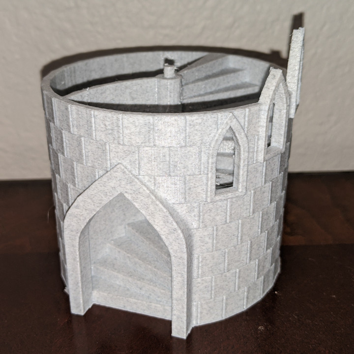 3D Printable Segmented Dice Tower by Jacob D Parr