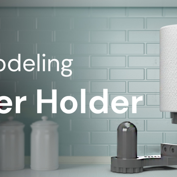 3D Printable 3D Modeling | Paper Holder by SelfCAD