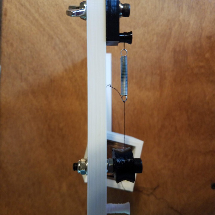 3D Printable Spring, Mass, and Pulley Demonstration System by Ben Wiegand
