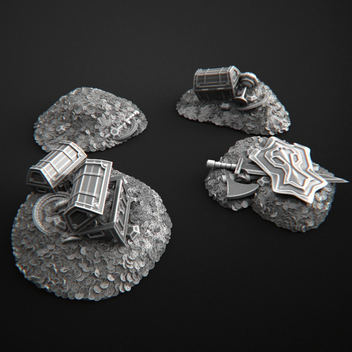 3D Printable Treasure piles by Kino Prados Cordon