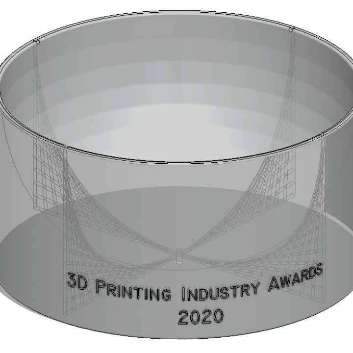 3D Printable grid base with text by Bertan Atamer