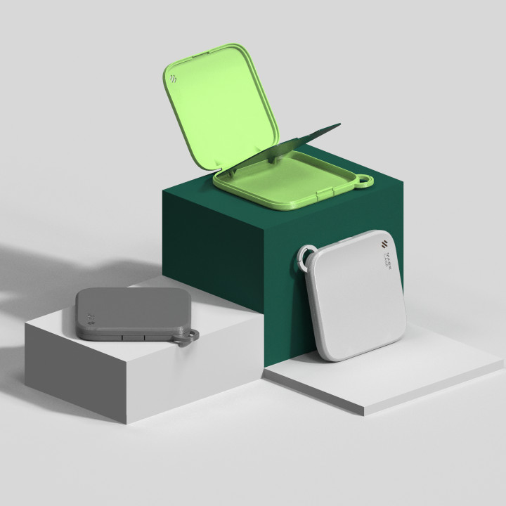 3D Printable Mask Case Carabiner by Rodrigo Martins costa