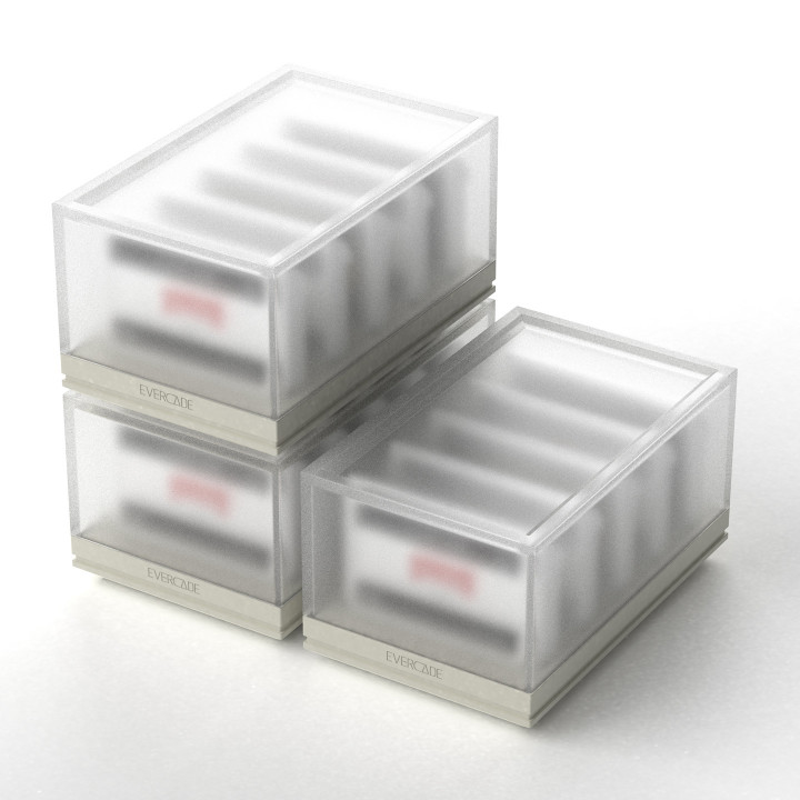 3D Printable Evercade Stackable Cartridge Case by Adam Smith