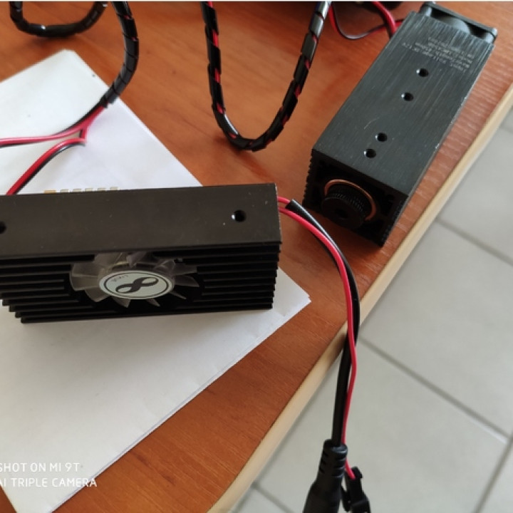 3D Printable CNC 2418 (3018, 1610) vacuum cleaner adapter + laser ...