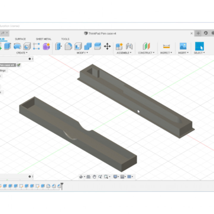 3D Printable Lenovo ThinkPad 10 tablet Pen case by Valentin Stanev