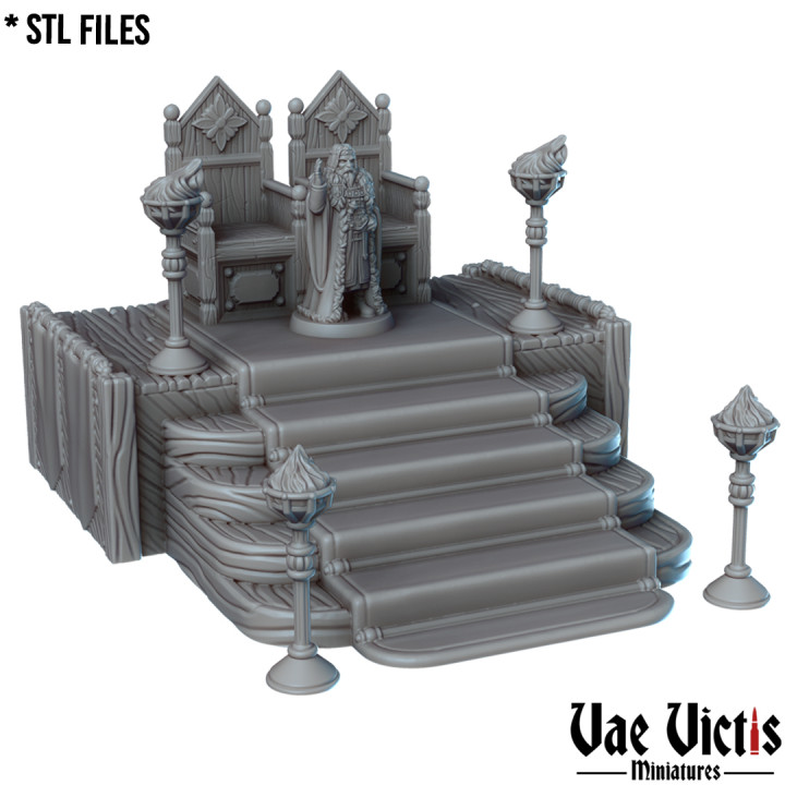 3D Printable Throne platform by Vae Victis Miniatures