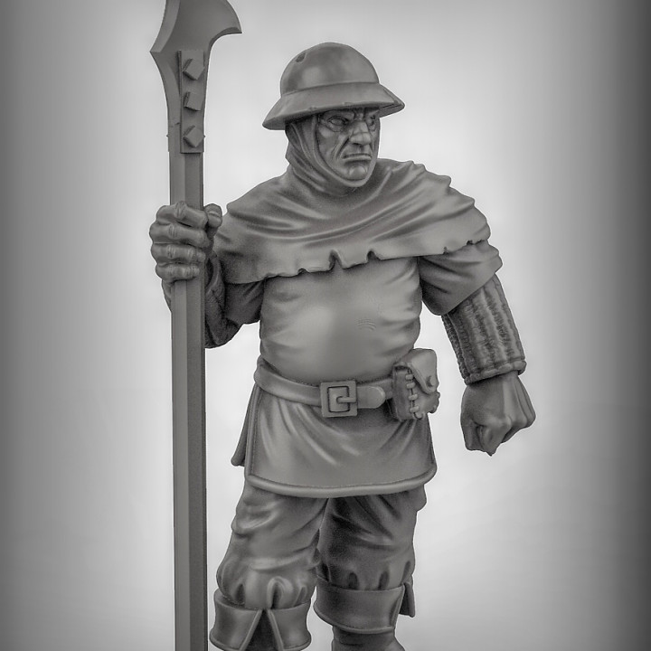 3D Printable Guards with poll arms by Duncan Shadow