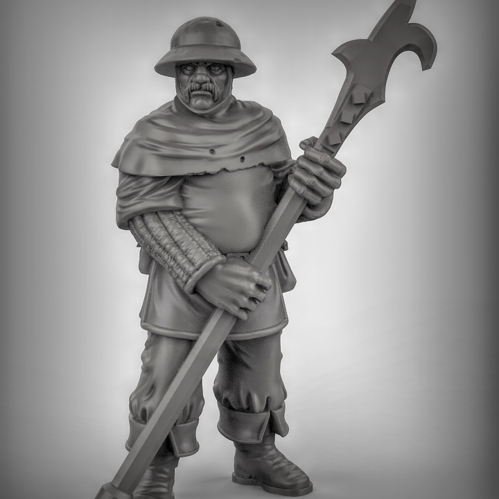 3D Printable Guards with poll arms by Duncan Shadow