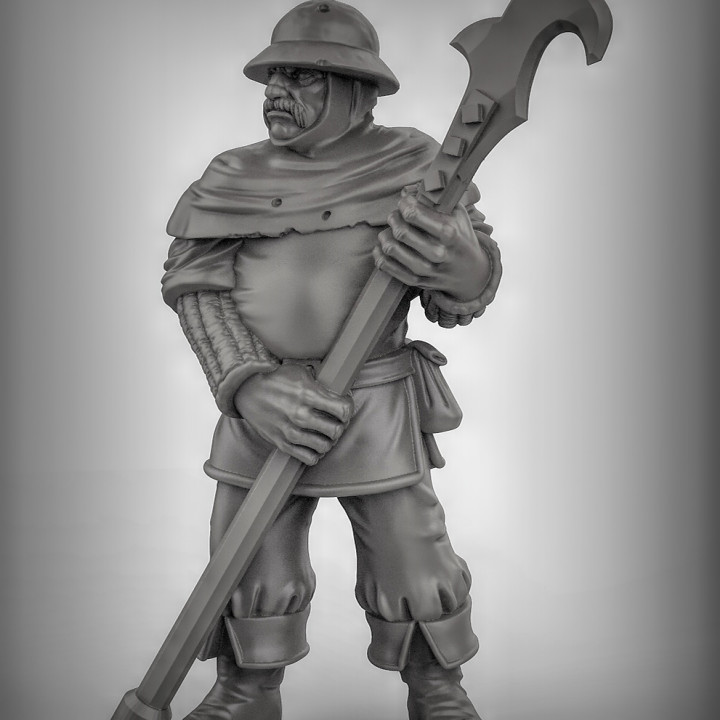 3D Printable Guards with poll arms by Duncan Shadow