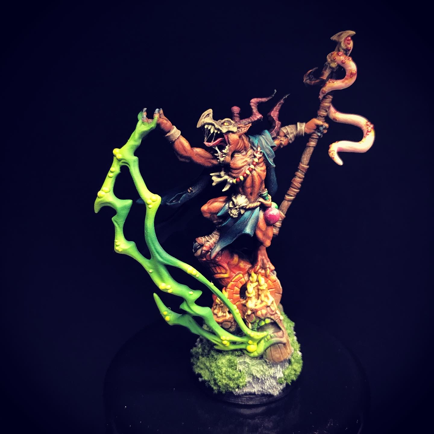 3D Printable Kornutaaz the Plaguemancer - Plague-Mine Kobolds Hero by Artisan Guild