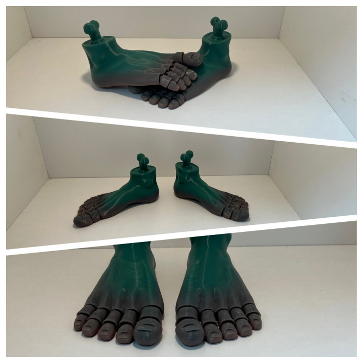3D Print of Flexi Print-In-Place Foot by JanBerlin