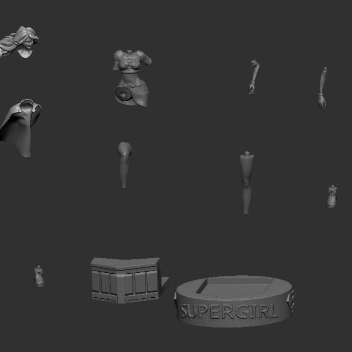 3D Printable Supergirl by Michael Rembert