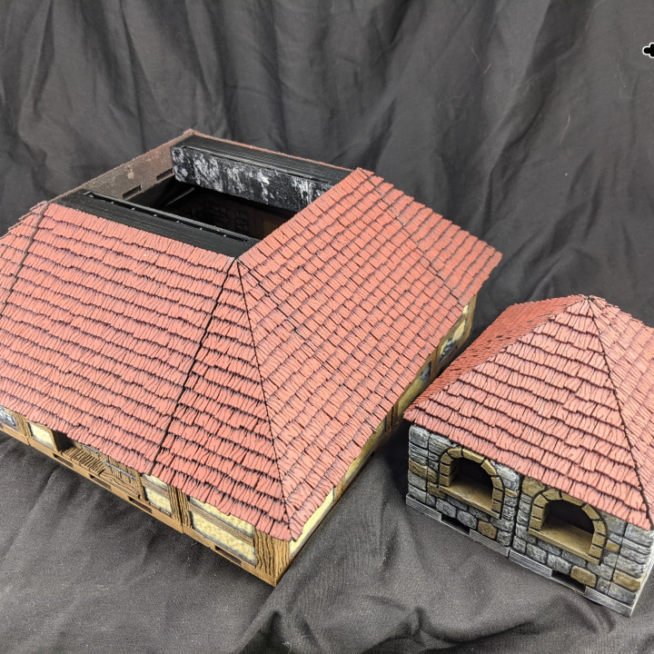 3D Printable OpenForge Shingle Dormers & Multifloor Supports by Devon Jones