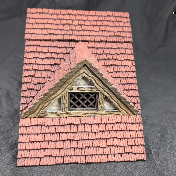3D Printable OpenForge Shingle Dormers & Multifloor Supports by Devon Jones
