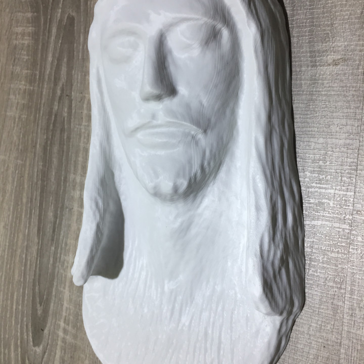 3D Printable Jesus Christ Face by Paolo Ferrari