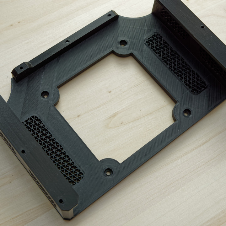 3D Printable Modular Mac mini vesa mount by 3dPrintingLabXYZ