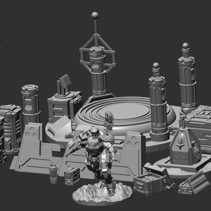 3D Printable Warsurge Sci-Fi Bundle by Orakio Landen