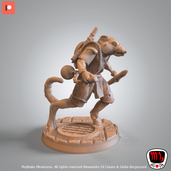 3D Printable Yu Peng, Kang Liu and Sheng Wang The Fool, ninja rats (pre ...
