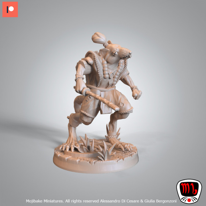 3D Printable Yu Peng, Kang Liu and Sheng Wang The Fool, ninja rats (pre ...