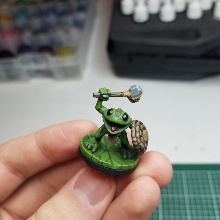 3D Print of Bullywug Warriors by Alerteddonkey