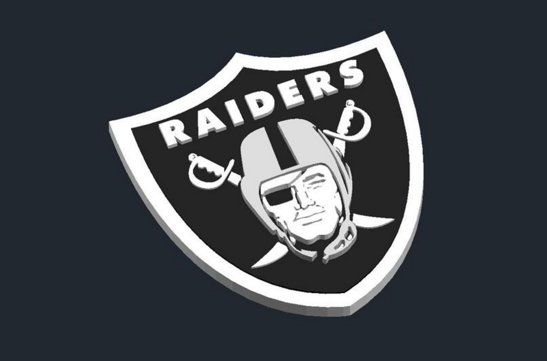 3D Printable Raiders Cookie Cutter by Cesar lua
