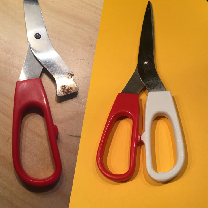 3D Printable Replacement Handle for IKEA Scissors by Felix