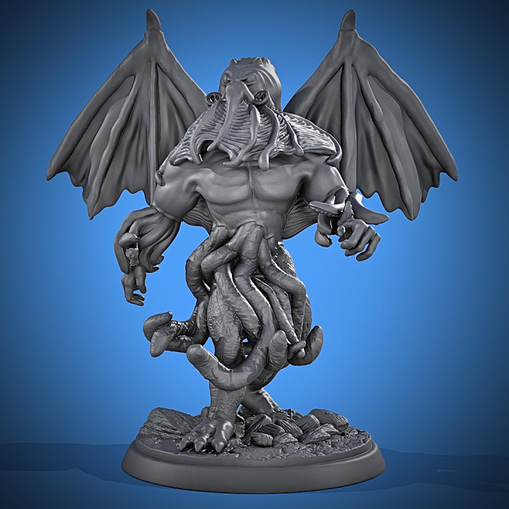 3D Printable cthulhu (50mm) by ENG-DESIGNER