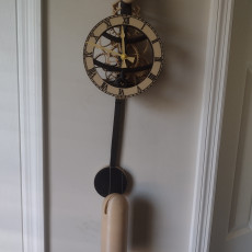 3D Printable Small Pendulum Wall Clock by Steve Peterson