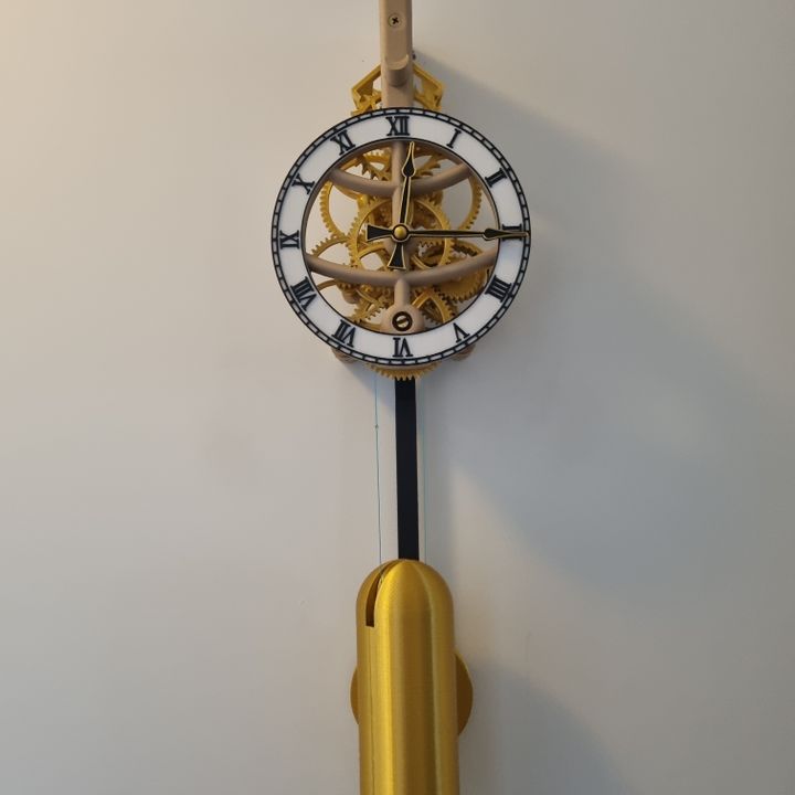 3D Print of Small Pendulum Wall Clock by Robint