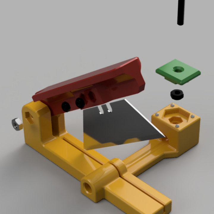 3D Printable Cantilever PTFE Tubing Cutter by Daniel Weith