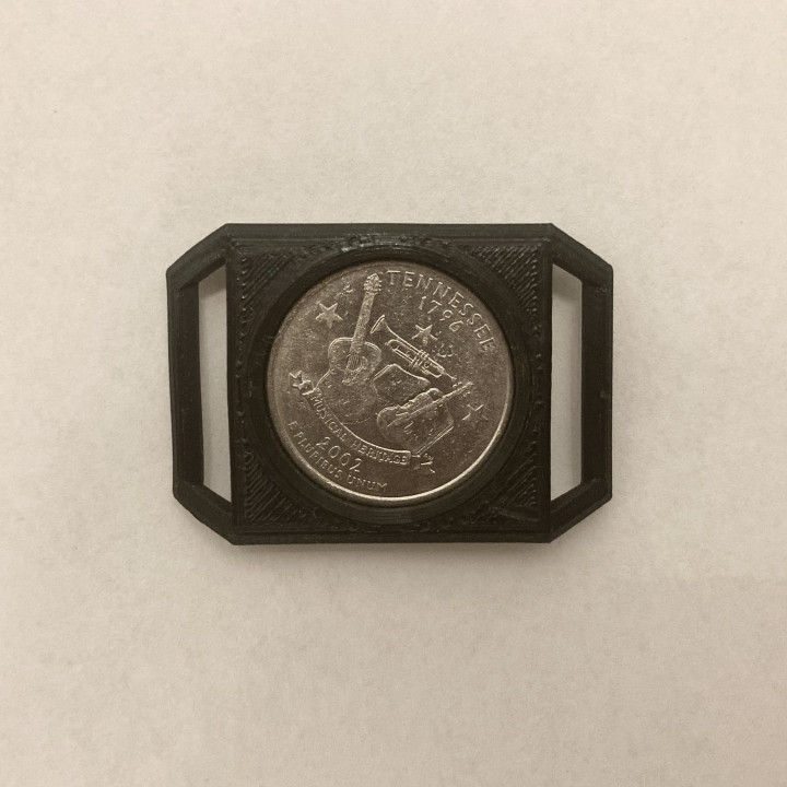 3D Printable Quarter Display by Devon James