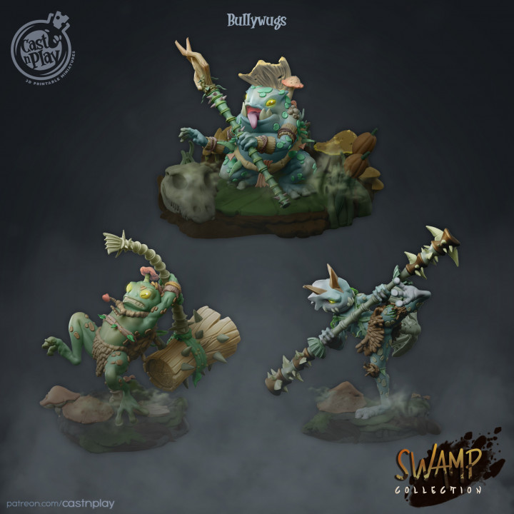 3D Printable Bullywugs (Pre-Supported) by Cast n Play