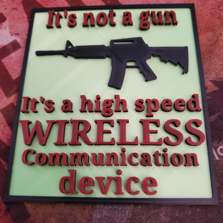 3D Printable Not a gun. by Brett Bragg