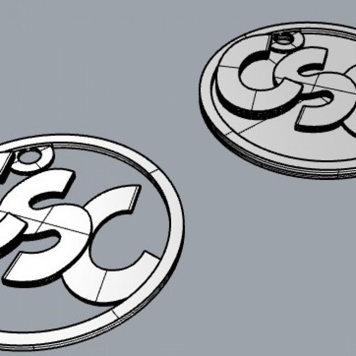 3D Printable CAPA SOBRE CAPA LOGO KEYCHAIN by Andreu Martinez