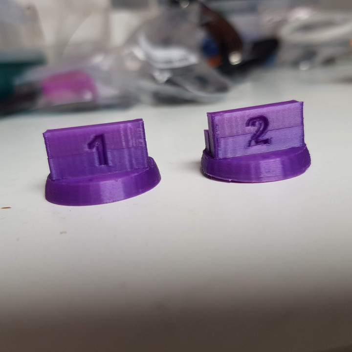 3D Printable Customizable D&D token stand by Jim Elvers