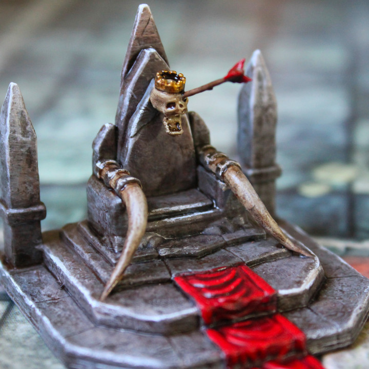 3D Printable King's throne by Jacob Olsson - Roleplaying & Miniatures
