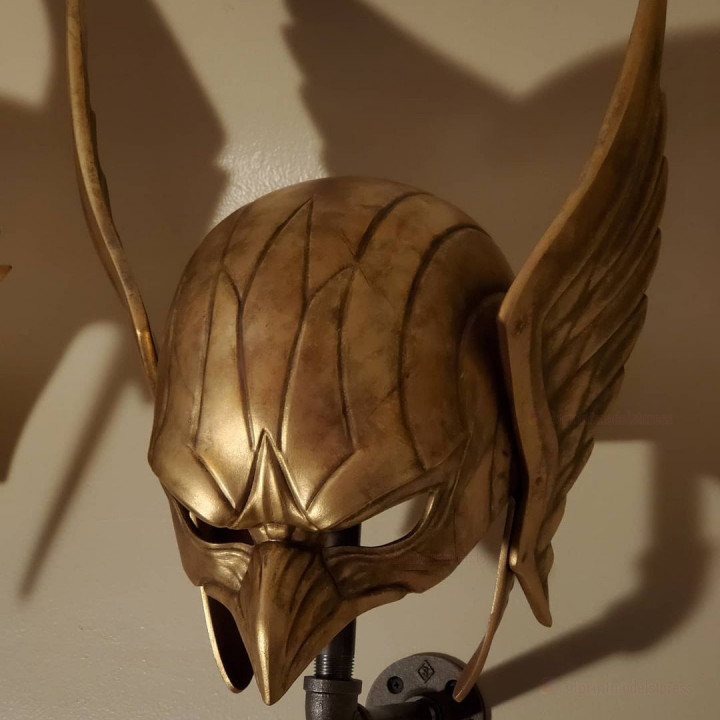 3D Print of Hawkman Helmet - Comic Cosplay Halloween Mask by ...