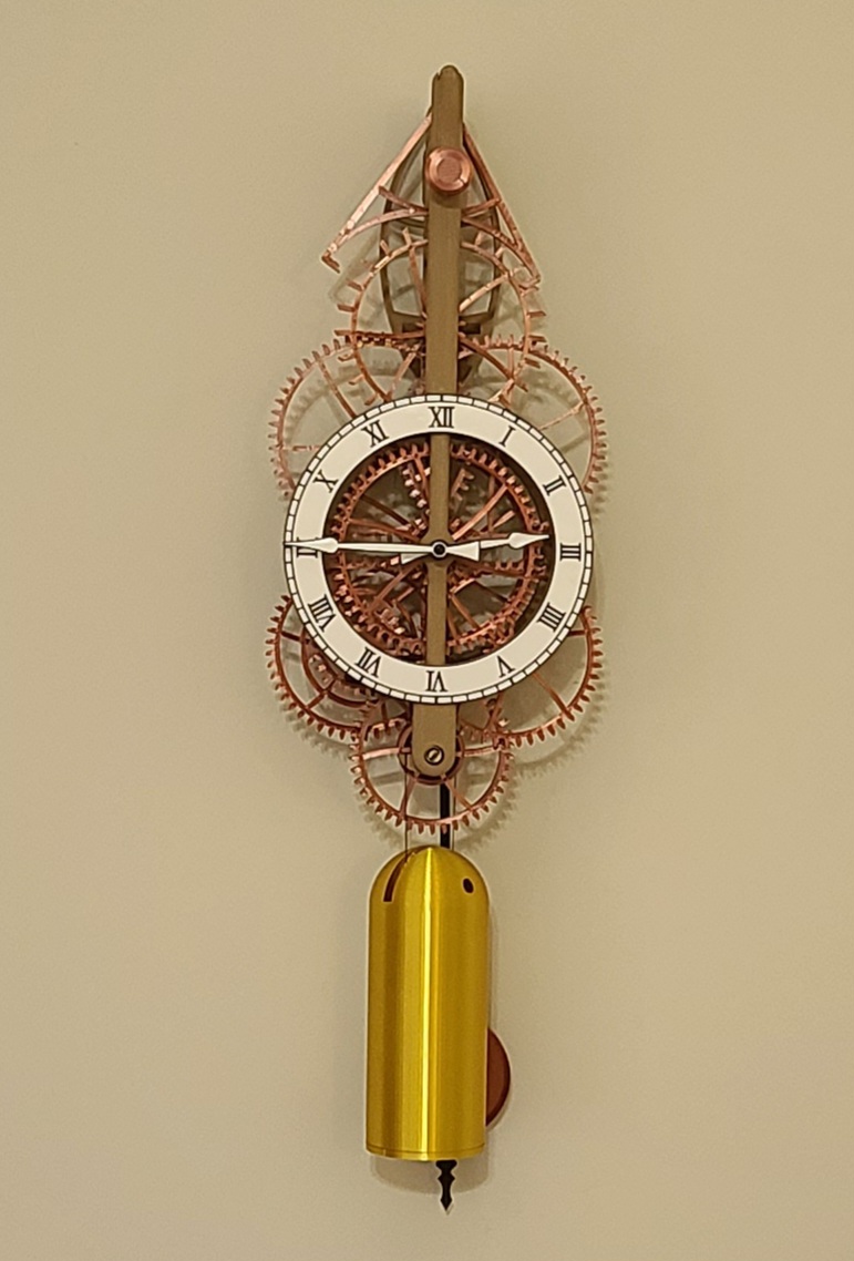 3D Printable Large Pendulum Wall Clock by Steve Peterson