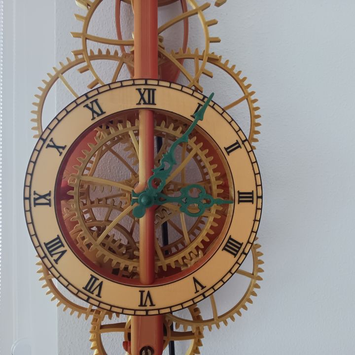 3D Print of Large Pendulum Wall Clock by michaelsimon