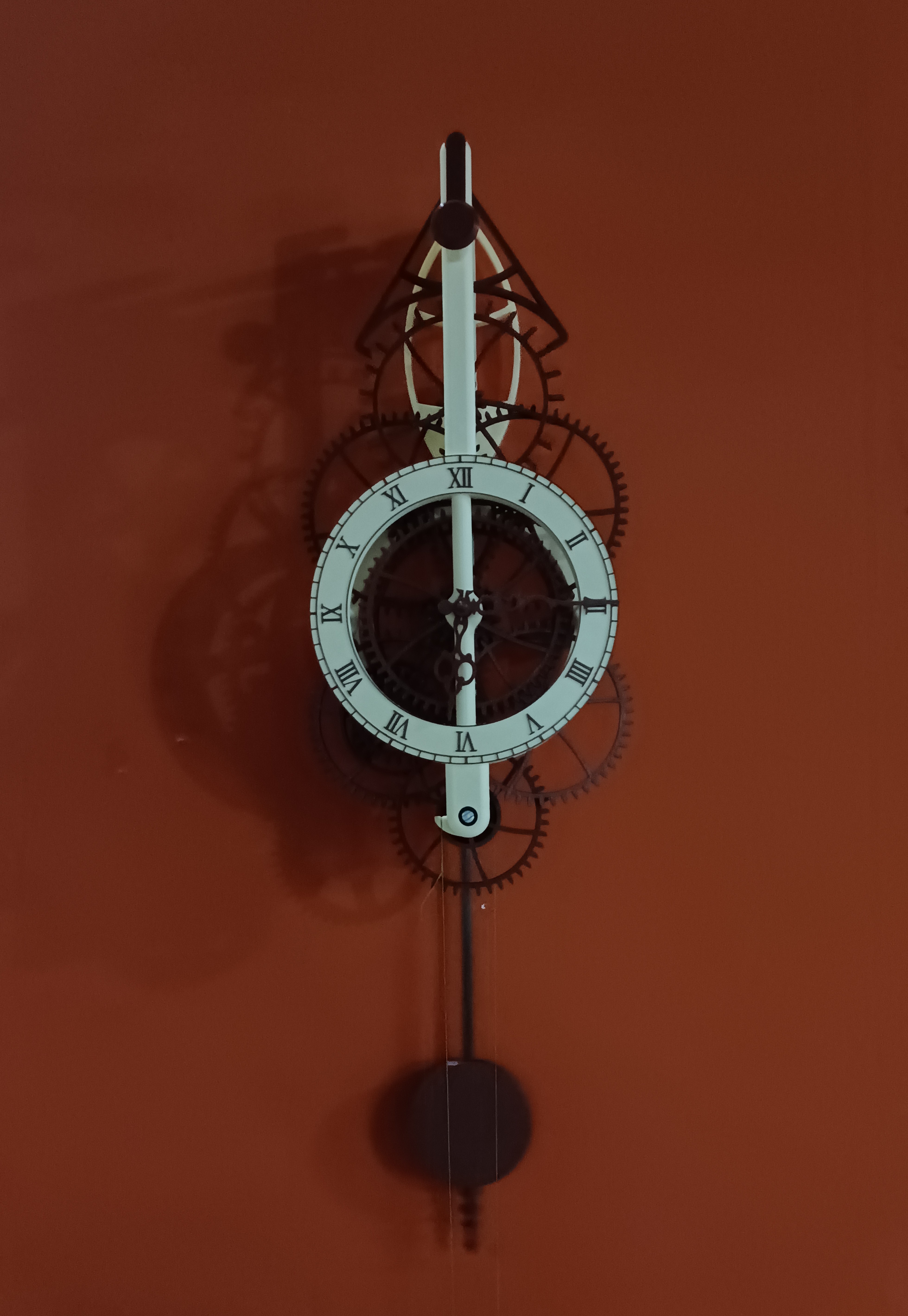 3D Printable Large Pendulum Wall Clock by Steve Peterson