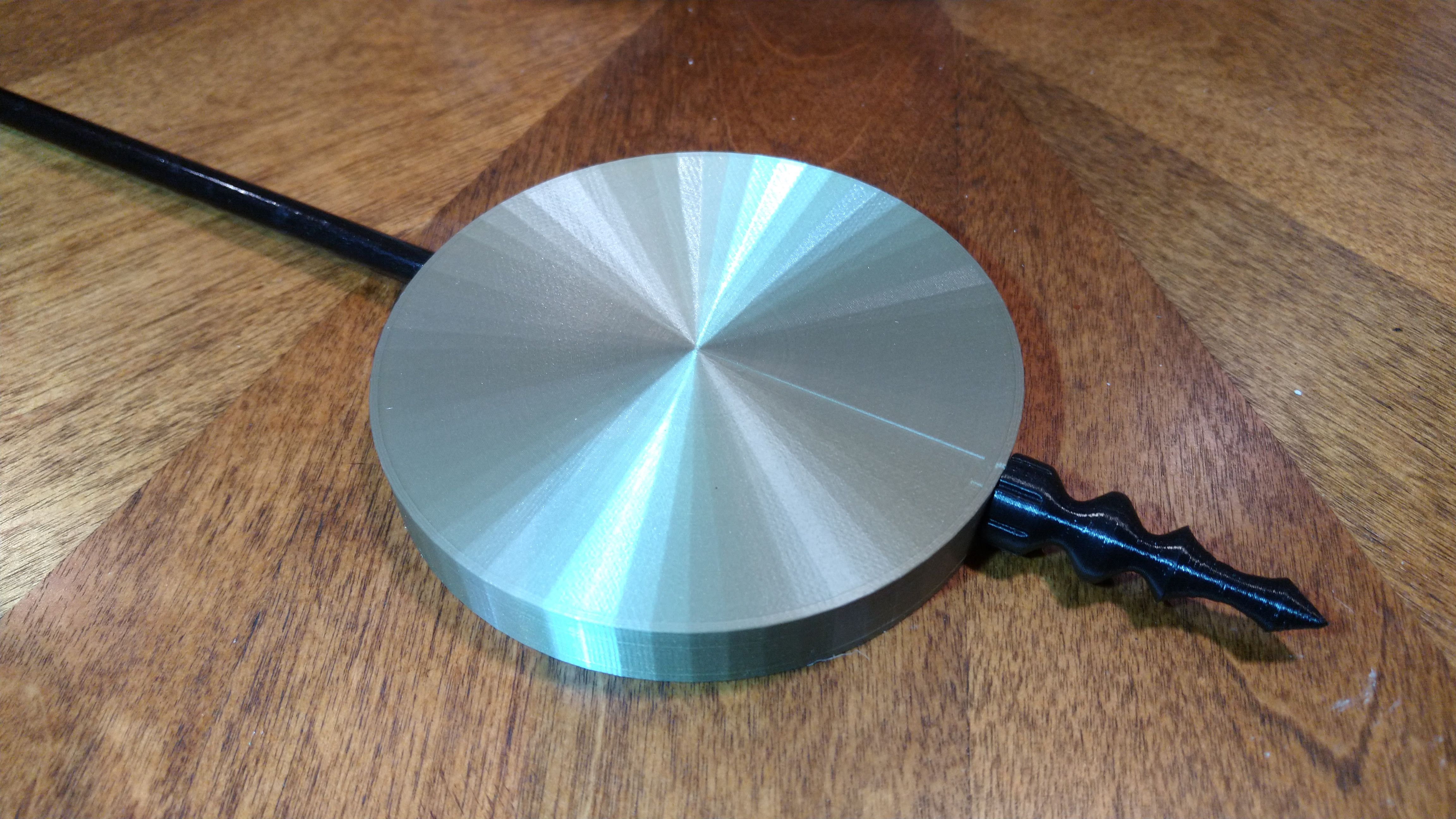 3D Printable Large Pendulum Wall Clock by Steve Peterson