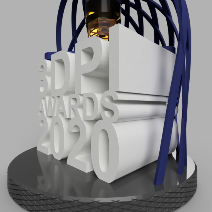 3D Printable 3D Printer Inspired Trophy Design by joshe57