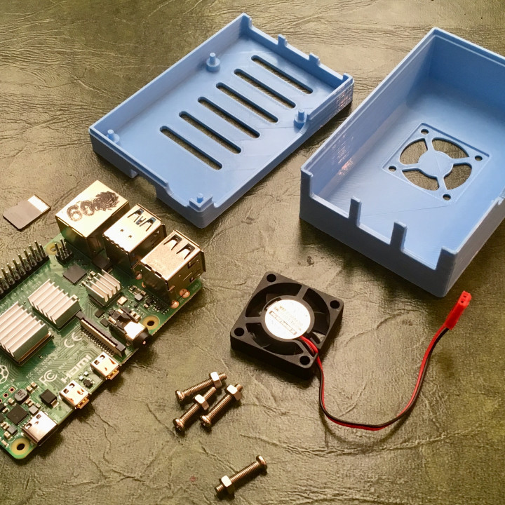 3D Printable Raspberry Pi 4B Simple Case by bonan3d