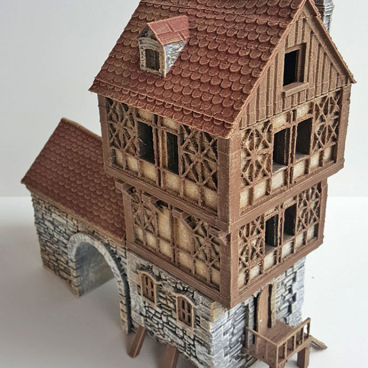 3D Printable Medieval buildings SET (STL Files) by 3D-Printfiles