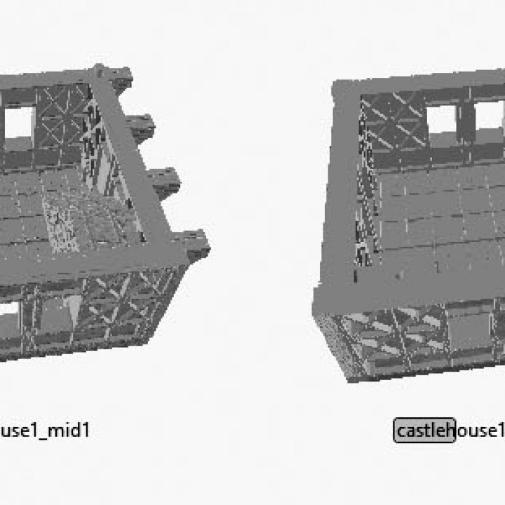 3D Printable Medieval buildings SET (STL Files) by 3D-Printfiles